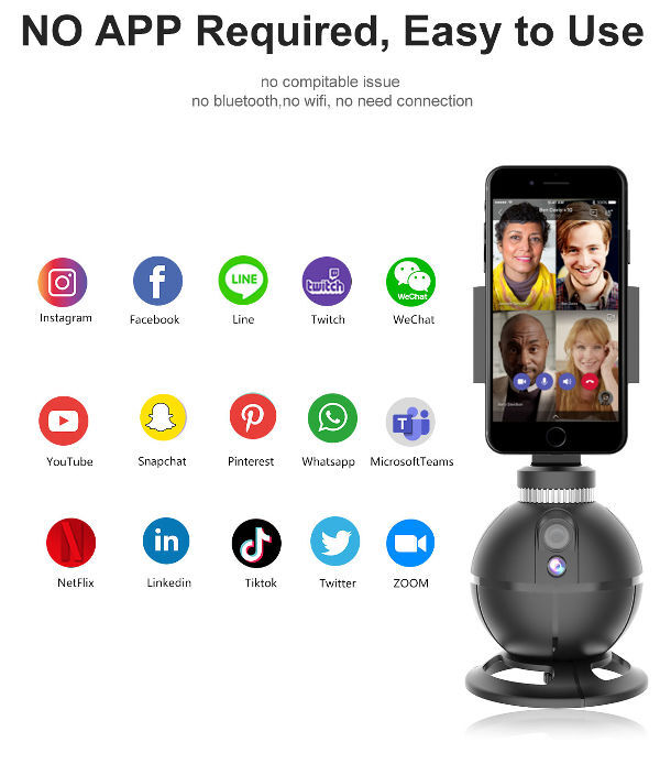 Buy China Wholesale Phone Holder Tracking 360 Degrees Rotation Face ...