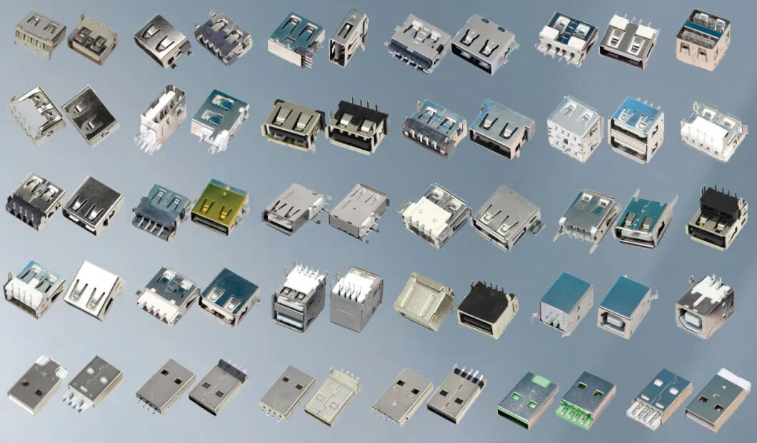 Mini 8 Pin Male Usb Connector High Current Solder Type Us06-m009, Mini ...