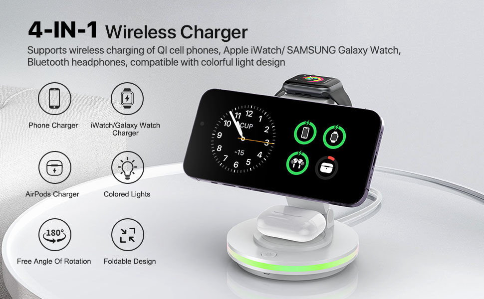 Buy Wholesale China Free Angle Rotatable Magnetic Wireless Charger For ...