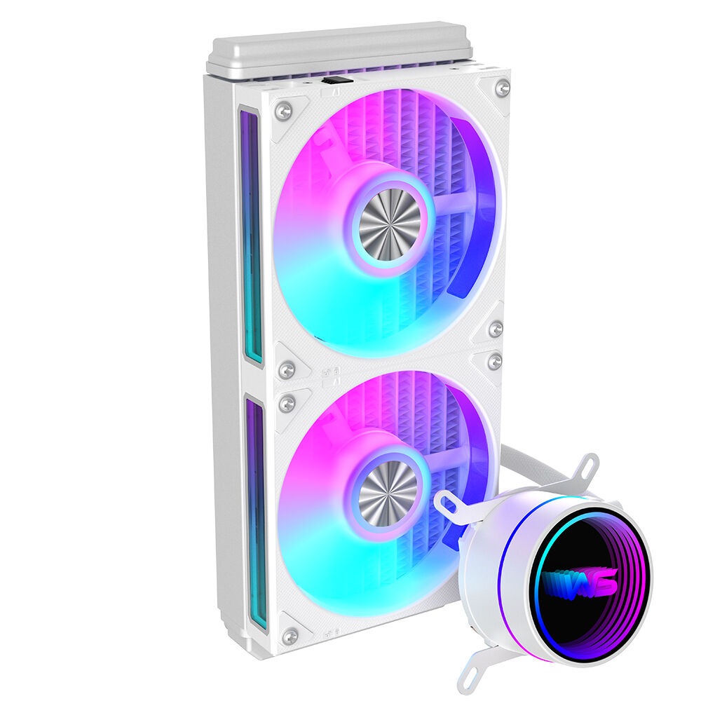 240mm Aio Water Cooler Aura Sync Led Inner And Outer Glow Cpu Liquid ...