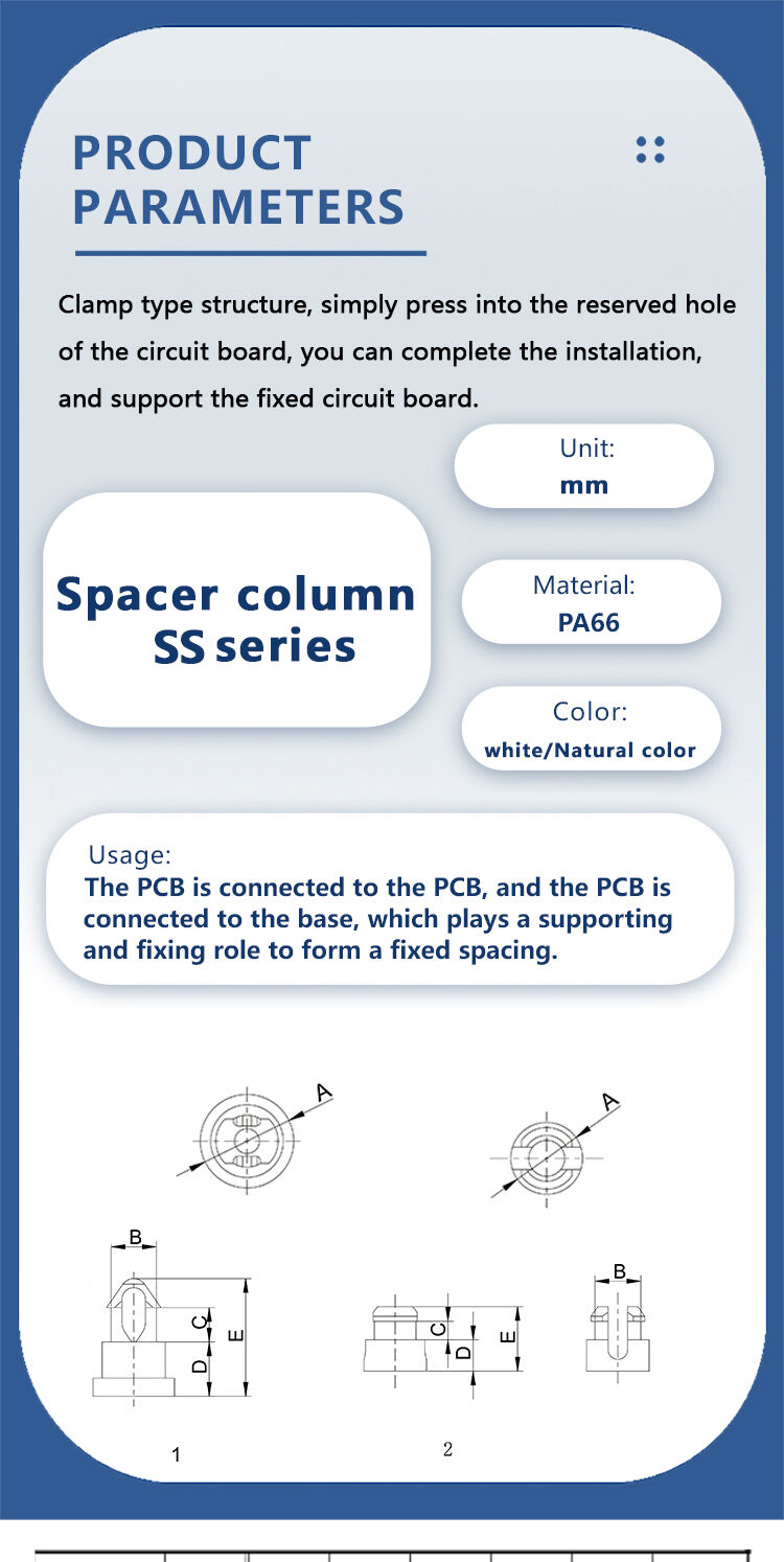Buy Wholesale China Pcb Standoff Ss-3 Plastic Pcb Spacer Support ...