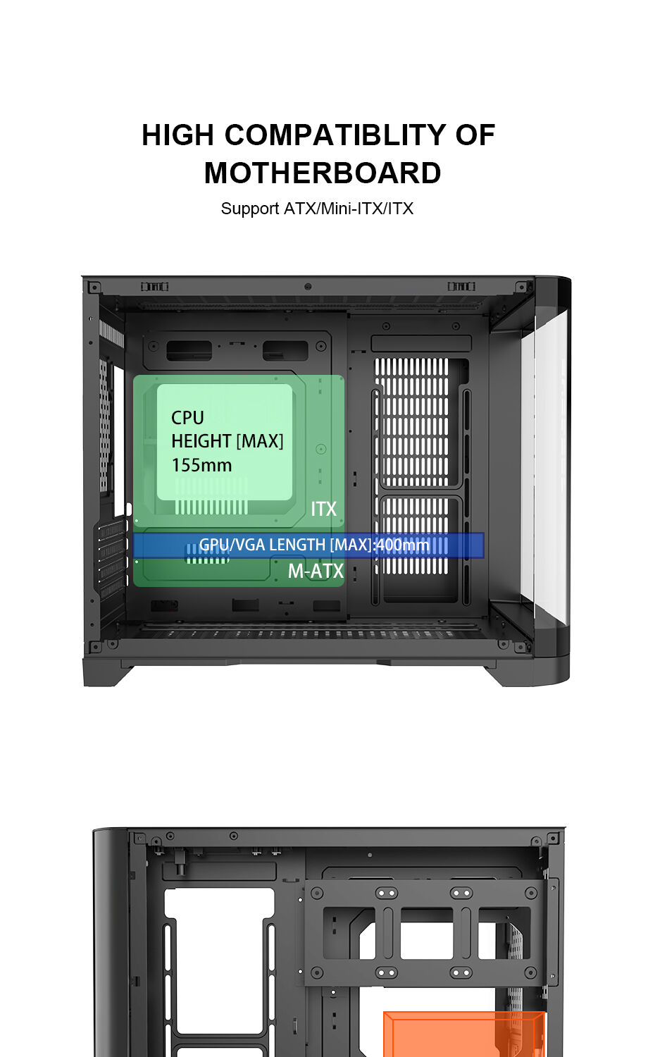 Bulk Buy China Wholesale Factory Custom Micro Atx Pc Case Matx Gaming ...