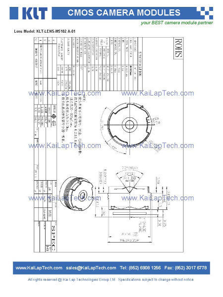 Buy Hong Kong SAR Wholesale Klt-maa27-ov5695 V1.0 5mp Ov5695 Mipi ...