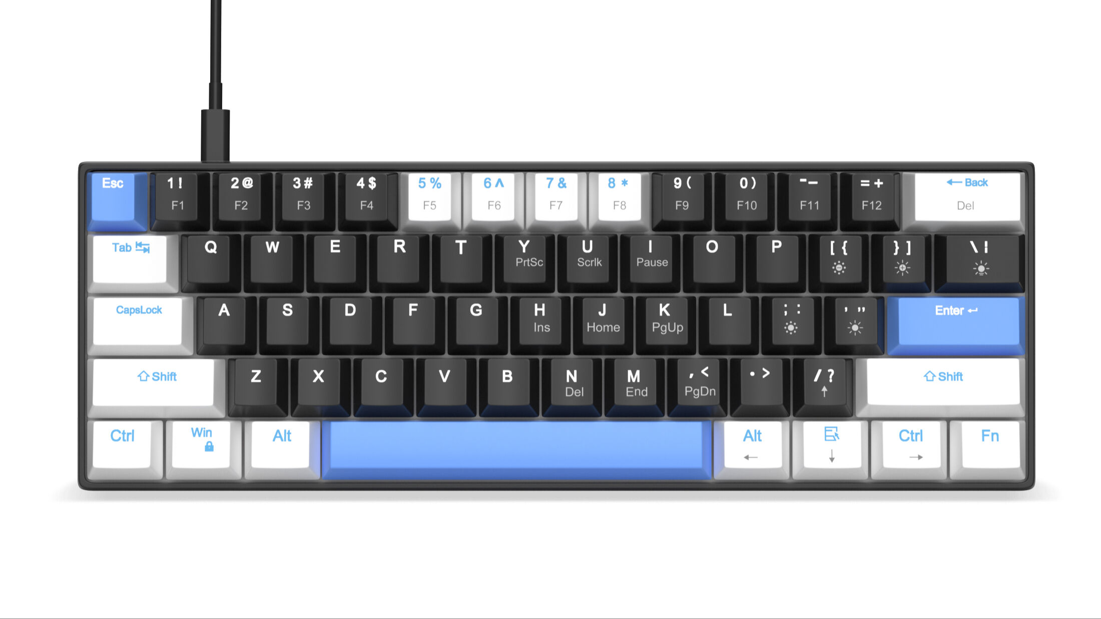 Magegee New 60% Wireless Mechanical Keyboard Star61 Plus, 3-mode Gaming ...