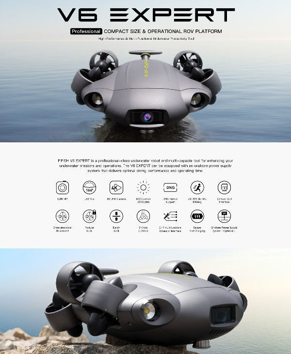 Buy Wholesale China New Fifish V6e Industrial Underwater Sea Drone 4k ...