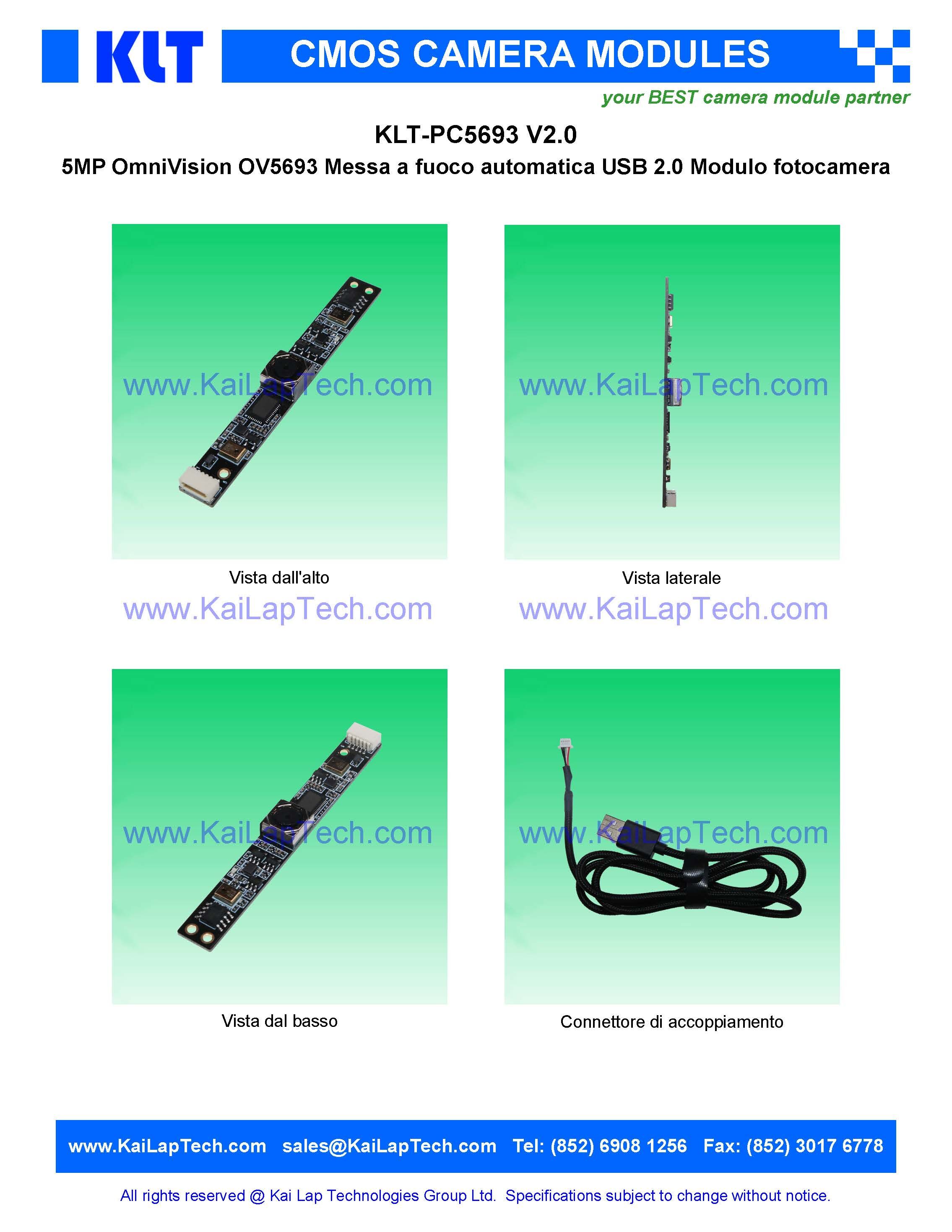 Buy Wholesale Hong Kong SAR Klt-pc5693 V2.0 5mp Ov5693 Messa A Fuoco ...