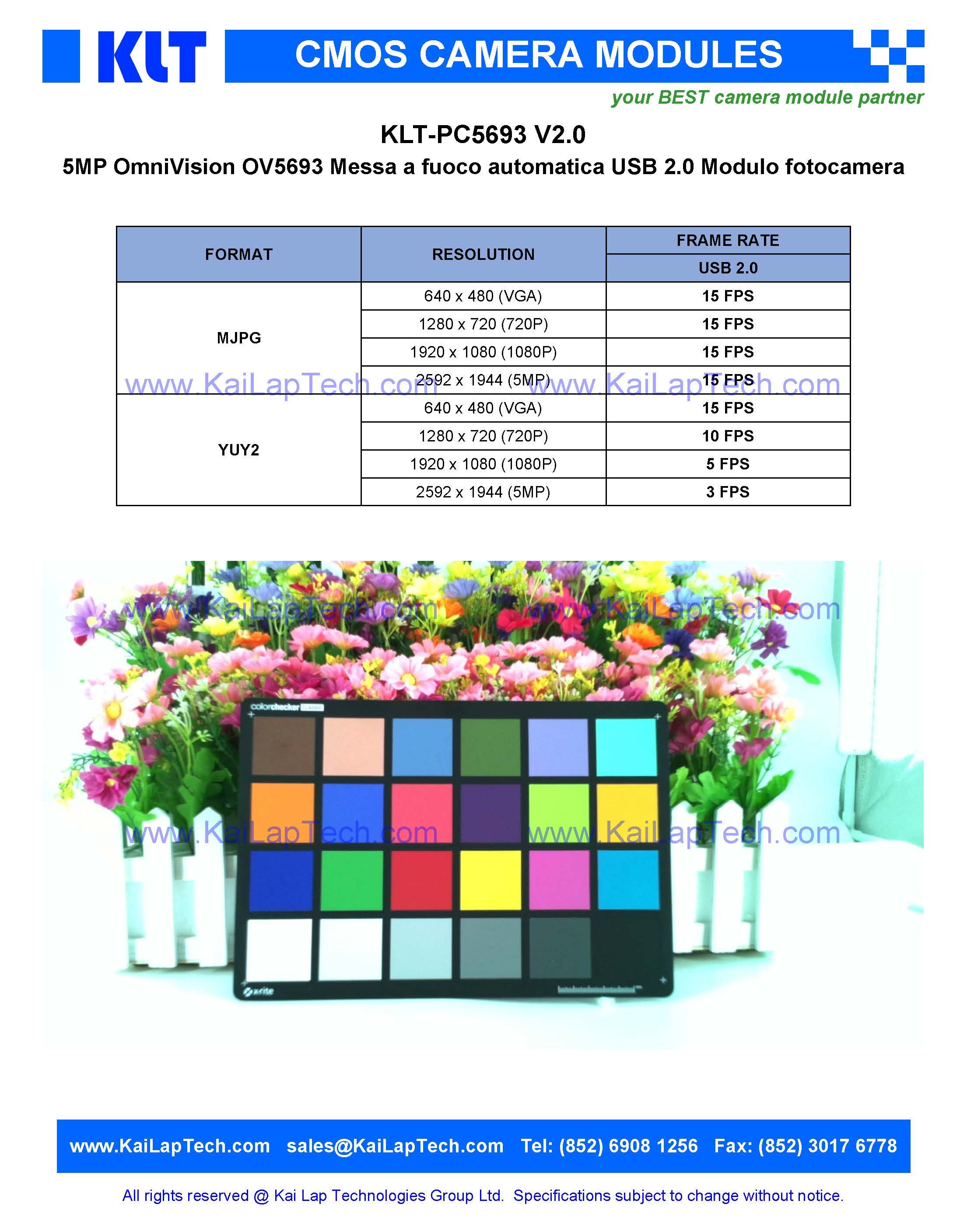 Buy Wholesale Hong Kong SAR Klt-pc5693 V2.0 5mp Ov5693 Messa A Fuoco ...