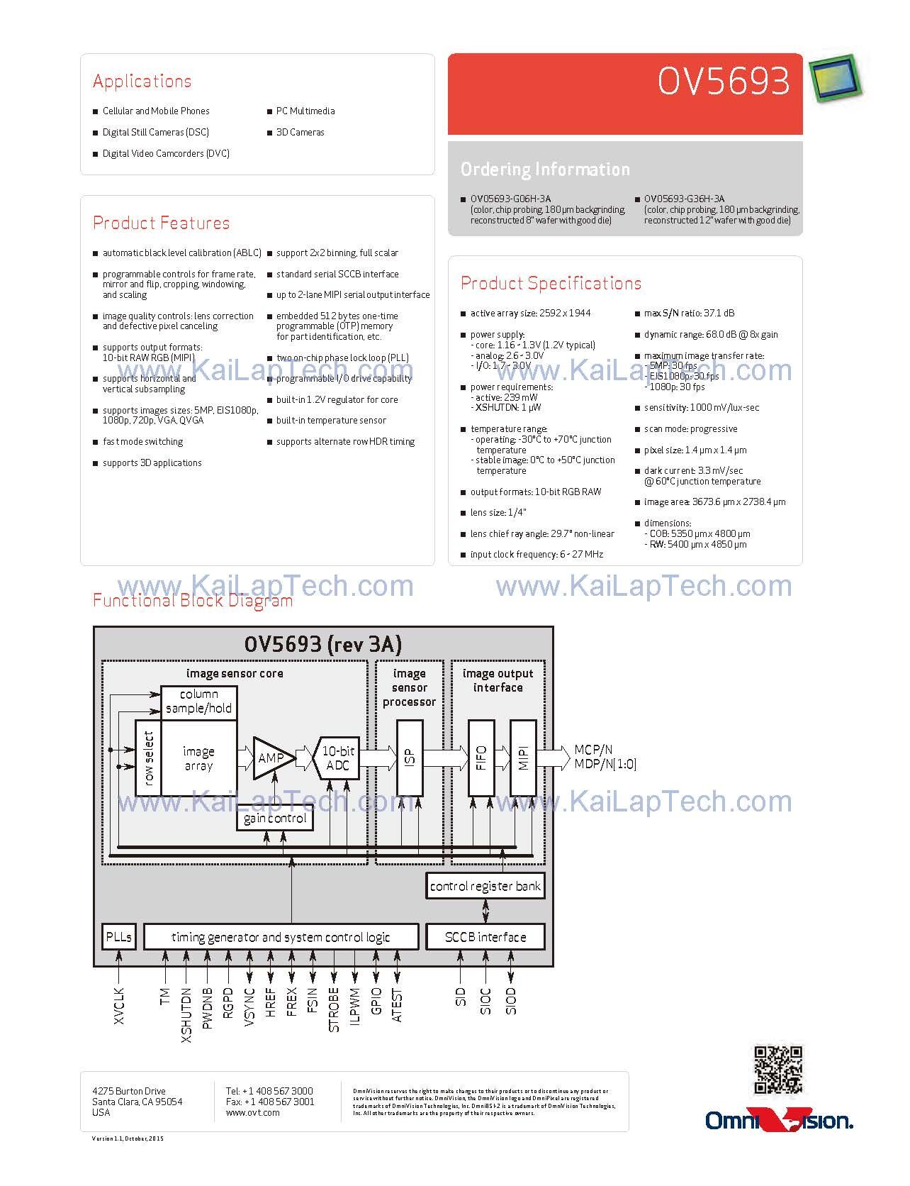 Buy Wholesale Hong Kong SAR Klt-pc5693 V2.0 5mp Ov5693 Messa A Fuoco ...