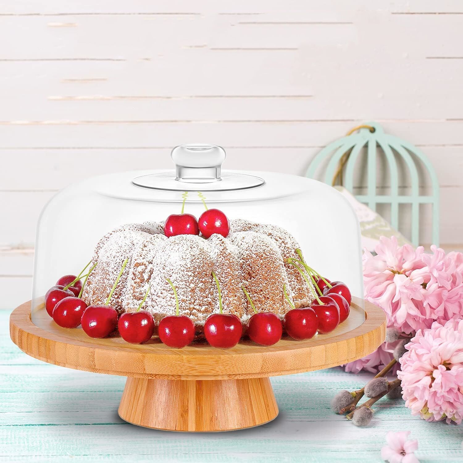 Factory Direct High Quality China Wholesale Bamboo Cake Stand With ...