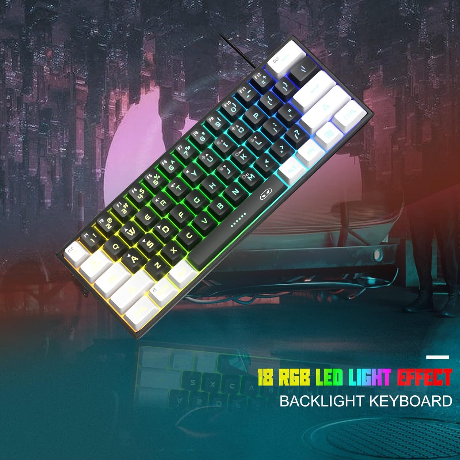 Buy Wholesale China Magegee Ts91 Slim 60% Gaming Keyboard, Rgb Backlit ...