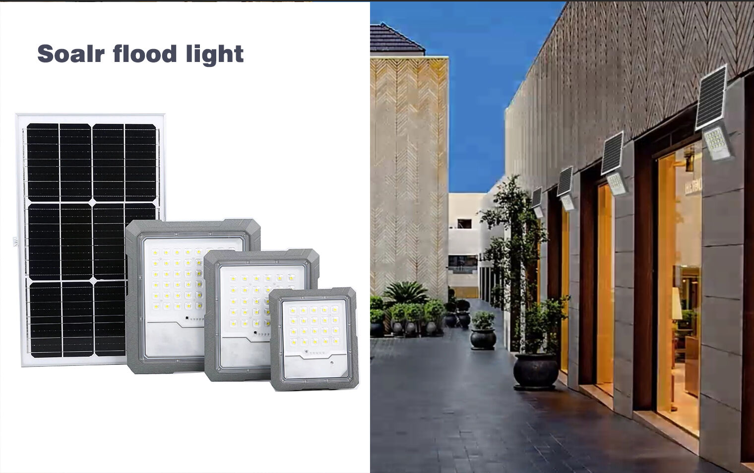 Solar Flood Light 100w\200w\300w With Intelligent Control For Park Road ...