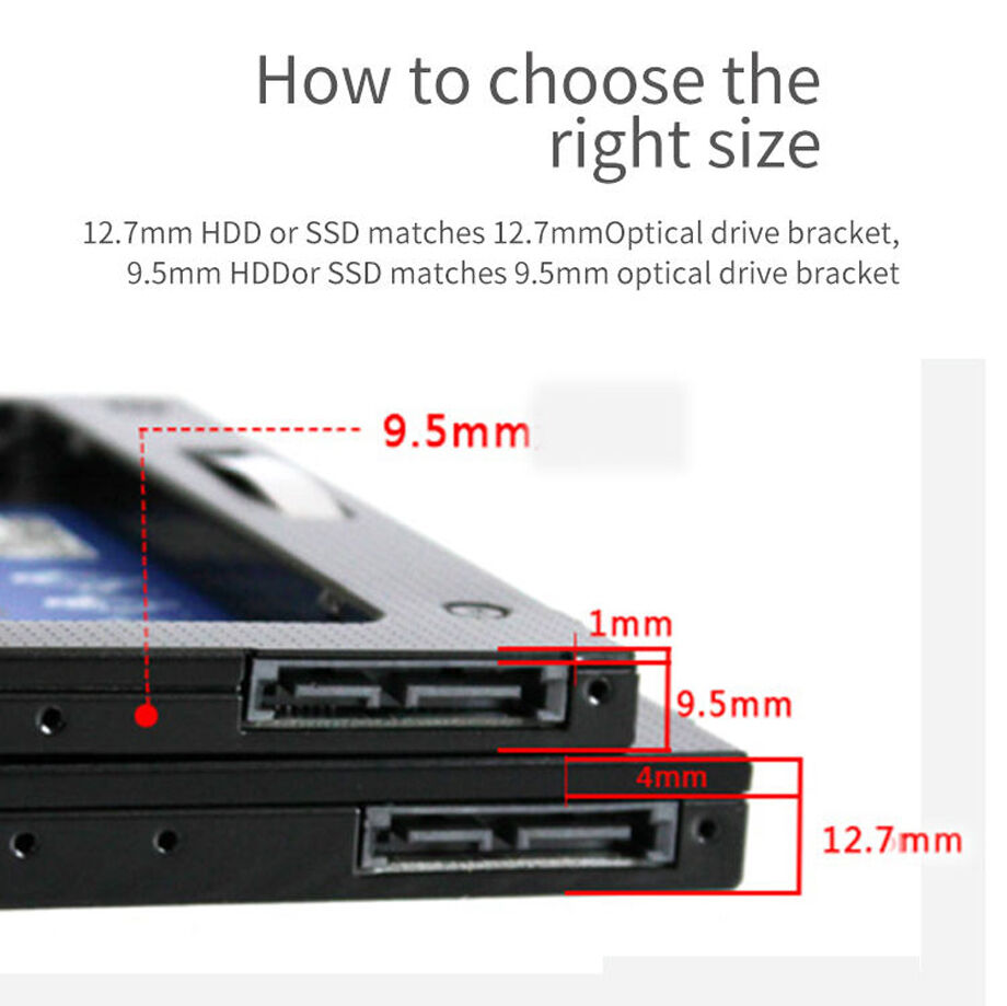 Buy Wholesale China Hard Drive Docks 2.5 "inch 9.5mm Sata 6gbps 2nd Hdd ...