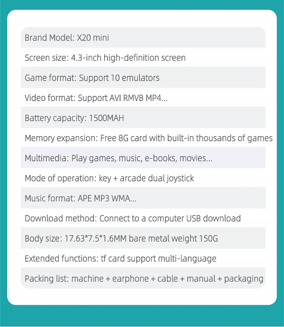 Buy China Wholesale A X20 Mini 4.3 Inch Screen Handheld Game Player Hd ...