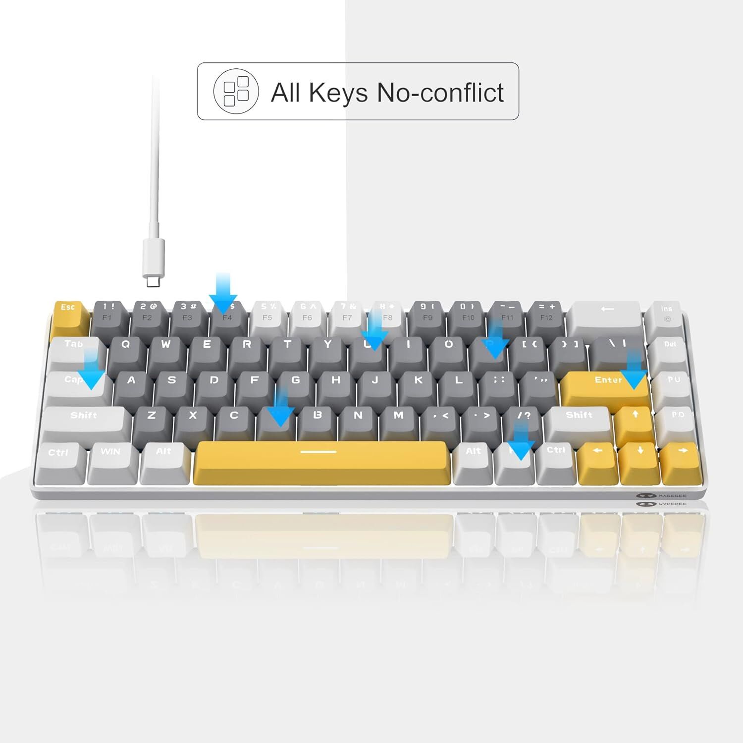 Buy Wholesale China Magegee Mk-box Portable 60% Mechanical Gaming ...