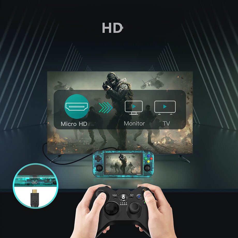 A Rp3+ Handheld Game Player Retroid Pocket 3+ Hd Output 4.7 Inch Screen ...