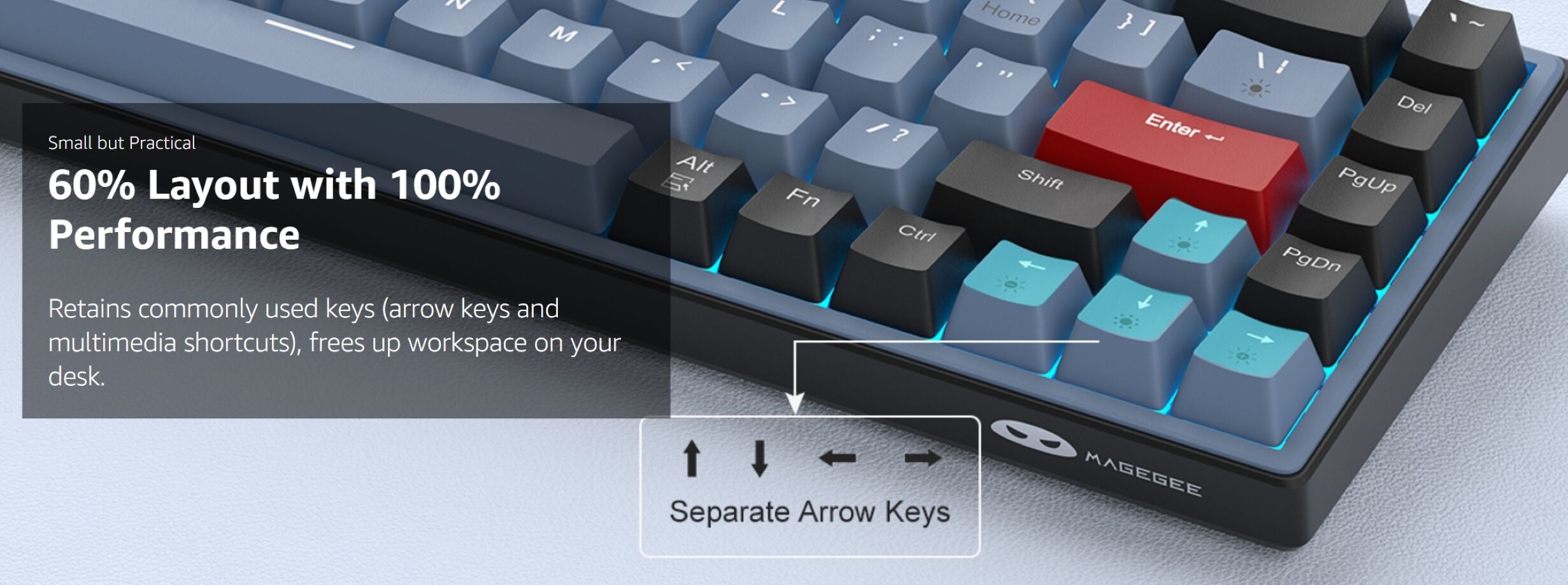 Buy China Wholesale Magegee Sky68 65% Mechanical Gaming Keyboard, 68 ...