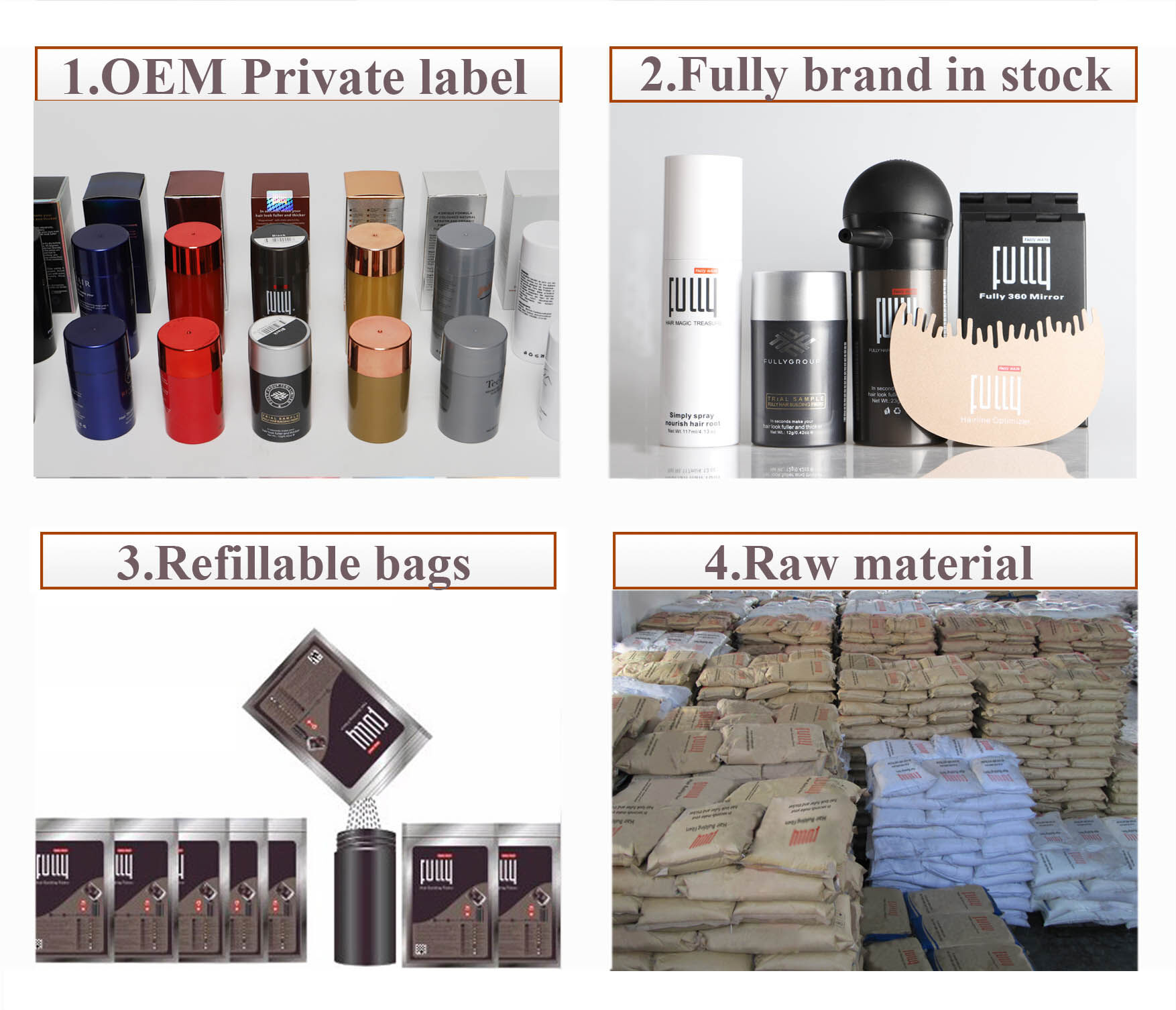 Free Sample Hair Styling Product Miracle Hair Powder Cover Hair Loss ...