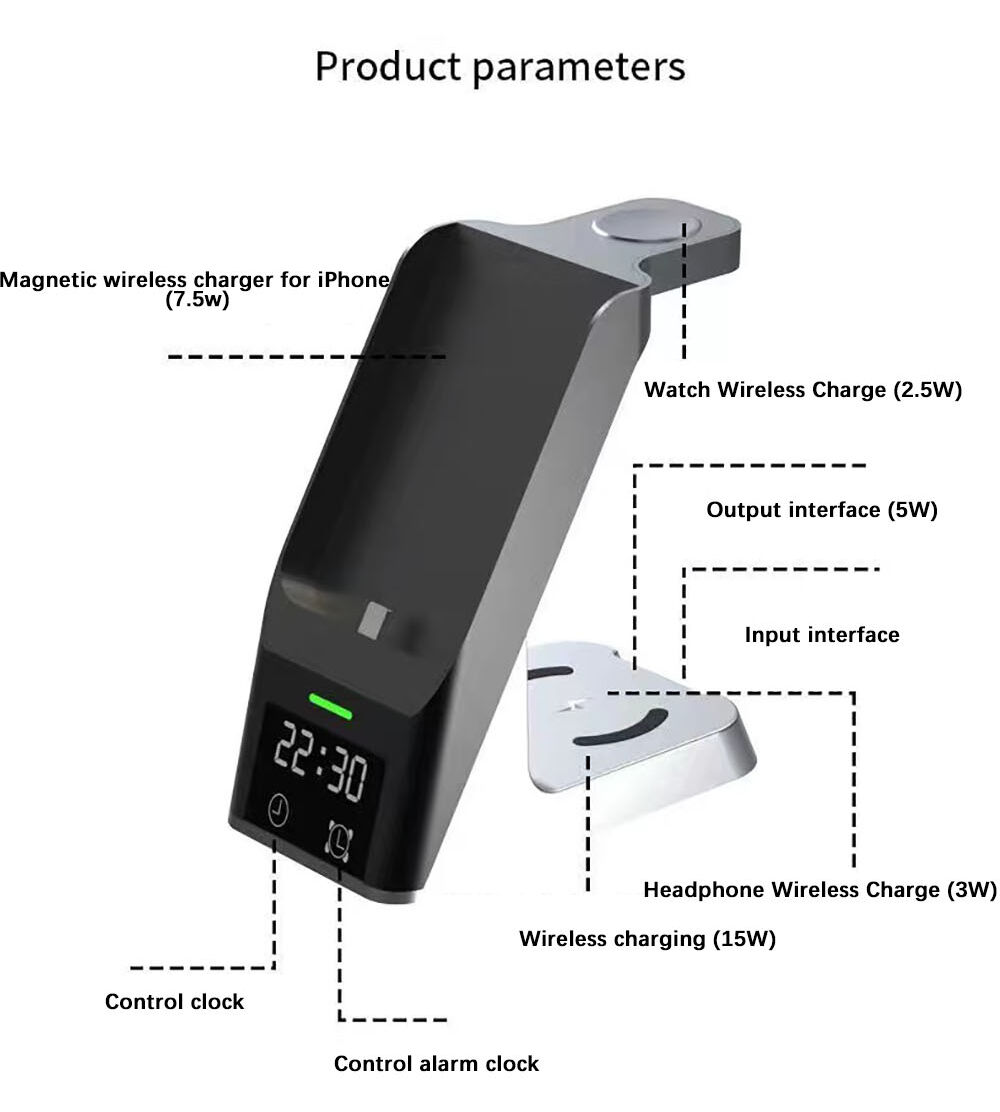 Durable High Quality H26 Magnetic 6-in-1 Wireless Charging 15w Including 5000mah Wireless ...