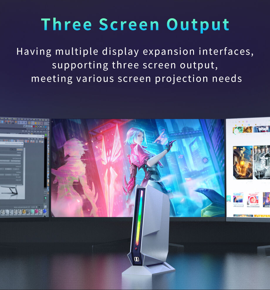 12th Gen Core I7 Mini Pc 1280p 8 Cores Triple Display Output M.2 Pcie ...