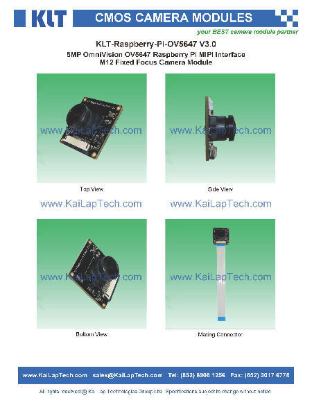 Bulk Buy Hong Kong SAR Wholesale Klt-raspberry-pi-ov5647 V3.0 5mp ...