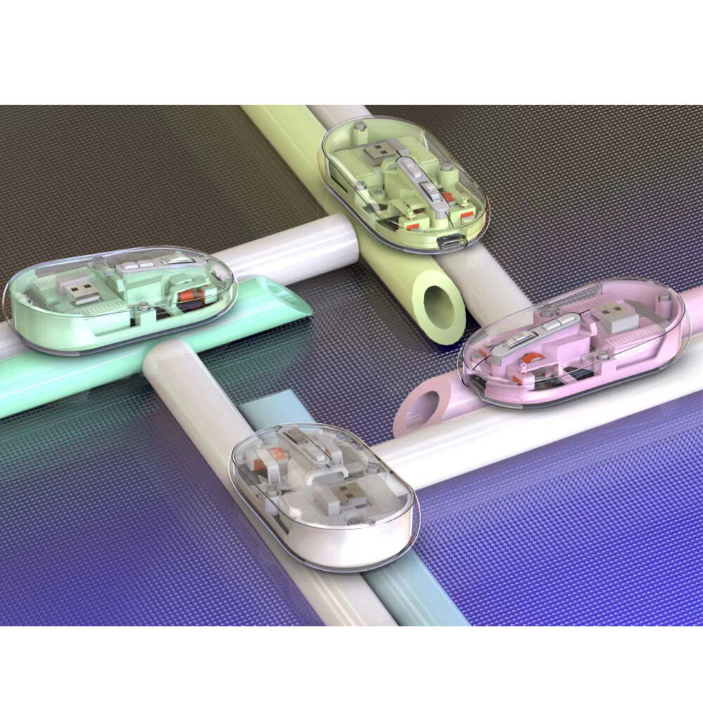 Factory Price Transparent Luminous Cool Gaming Mouse, 2.4ghz Wireless ...