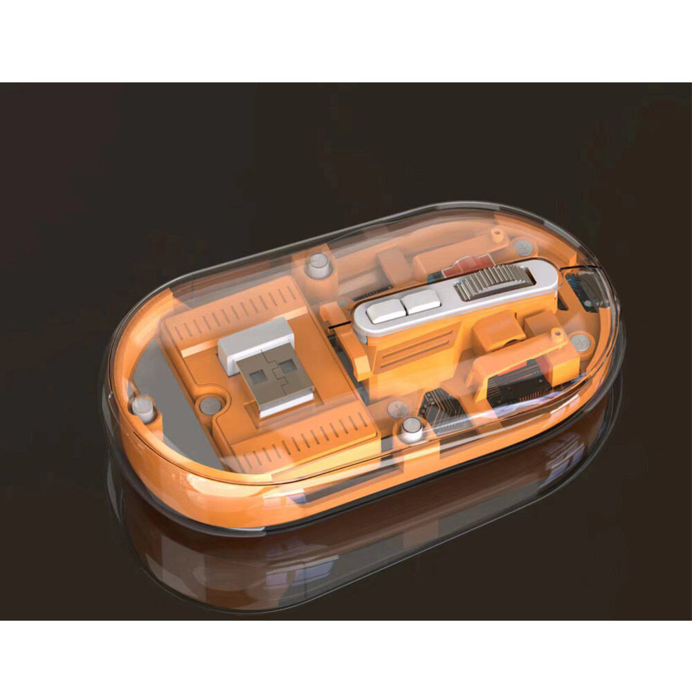 Factory Price Transparent Luminous Cool Gaming Mouse, 2.4ghz Wireless ...