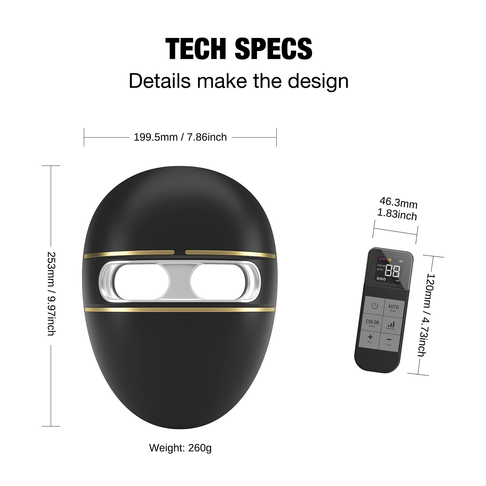 Custom Light Therapy Facial Beauty Device Flexible Silicone Bendable ...