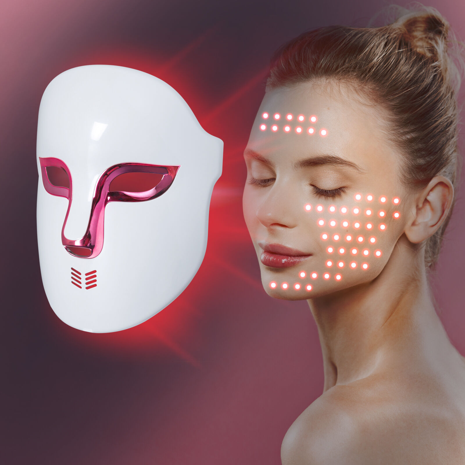 Bulk Buy China Wholesale 4 Color Red Light Therapy Mask Wireless Led ...