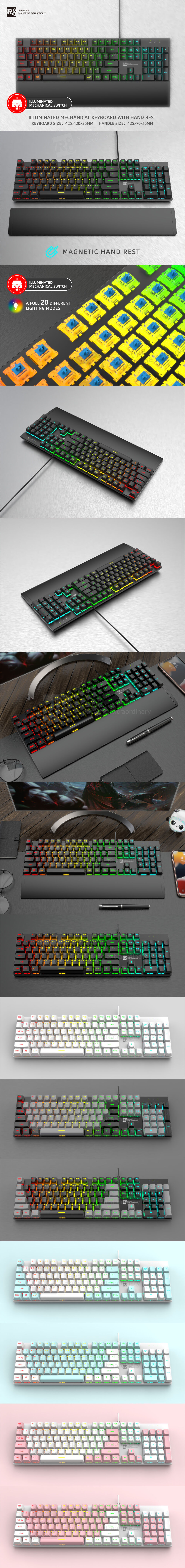 Buy Wholesale China 425*120*35mm Conflict Mechanical Keyboard With ...