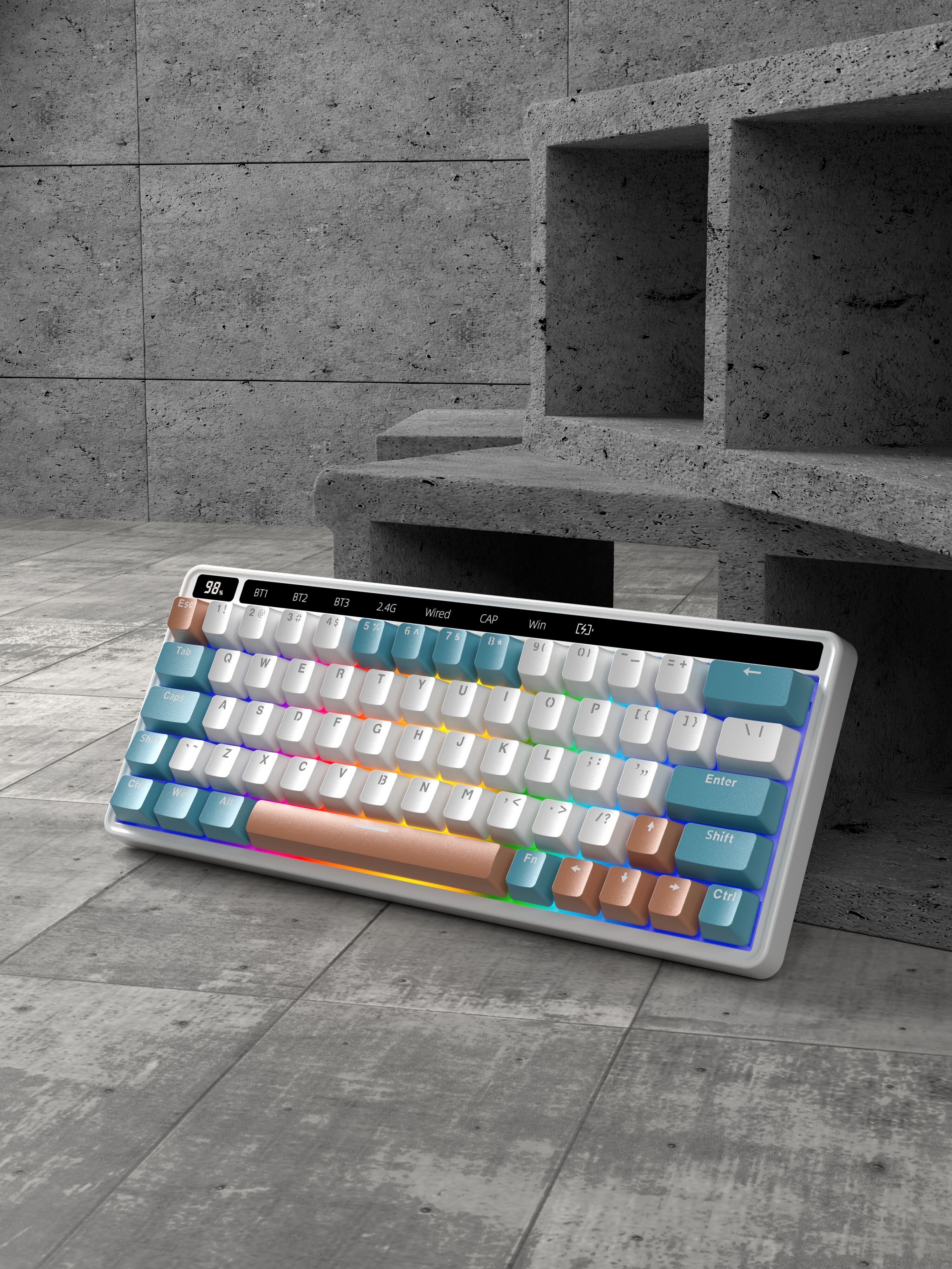 Buy Wholesale China 60% Tri-mode Mechanical Gaming Keyboard With ...