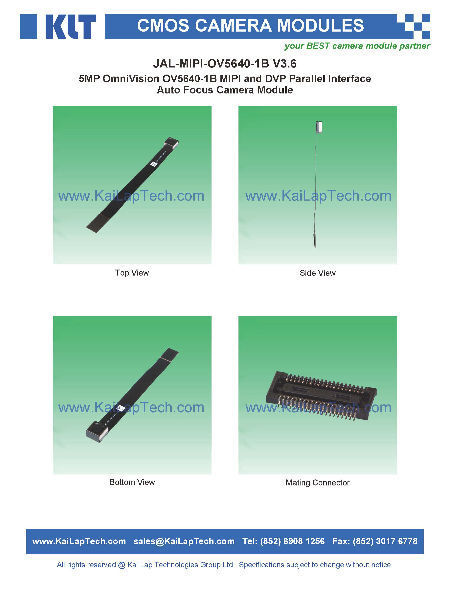 Jal-mipi-ov5640-1b V3.6 5mp Ov5640-1b Mipi And Dvp Parallel Interface ...
