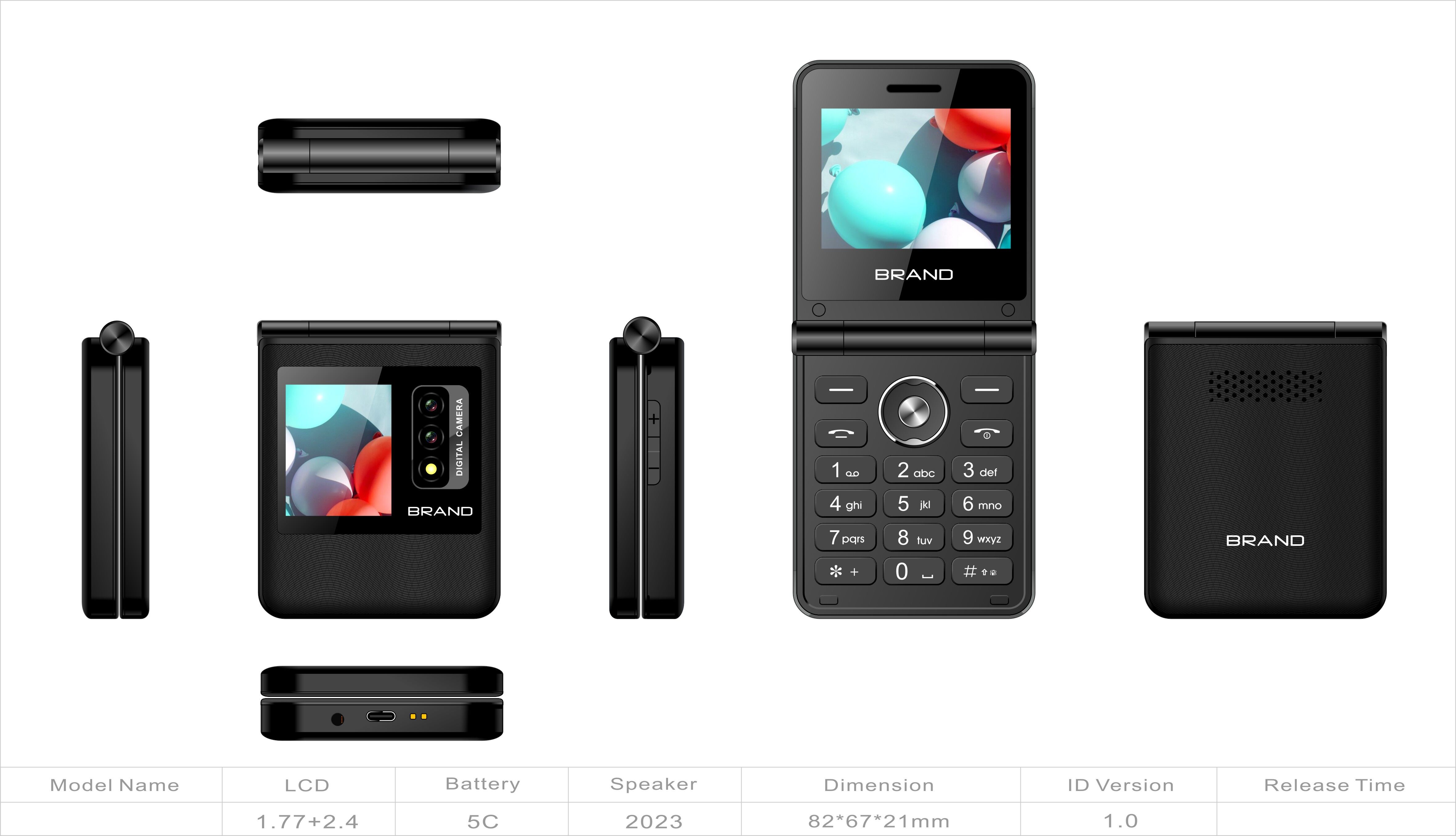 Buy Wholesale China Yingtai F19 New Unlocked Folding Feature Phone With ...