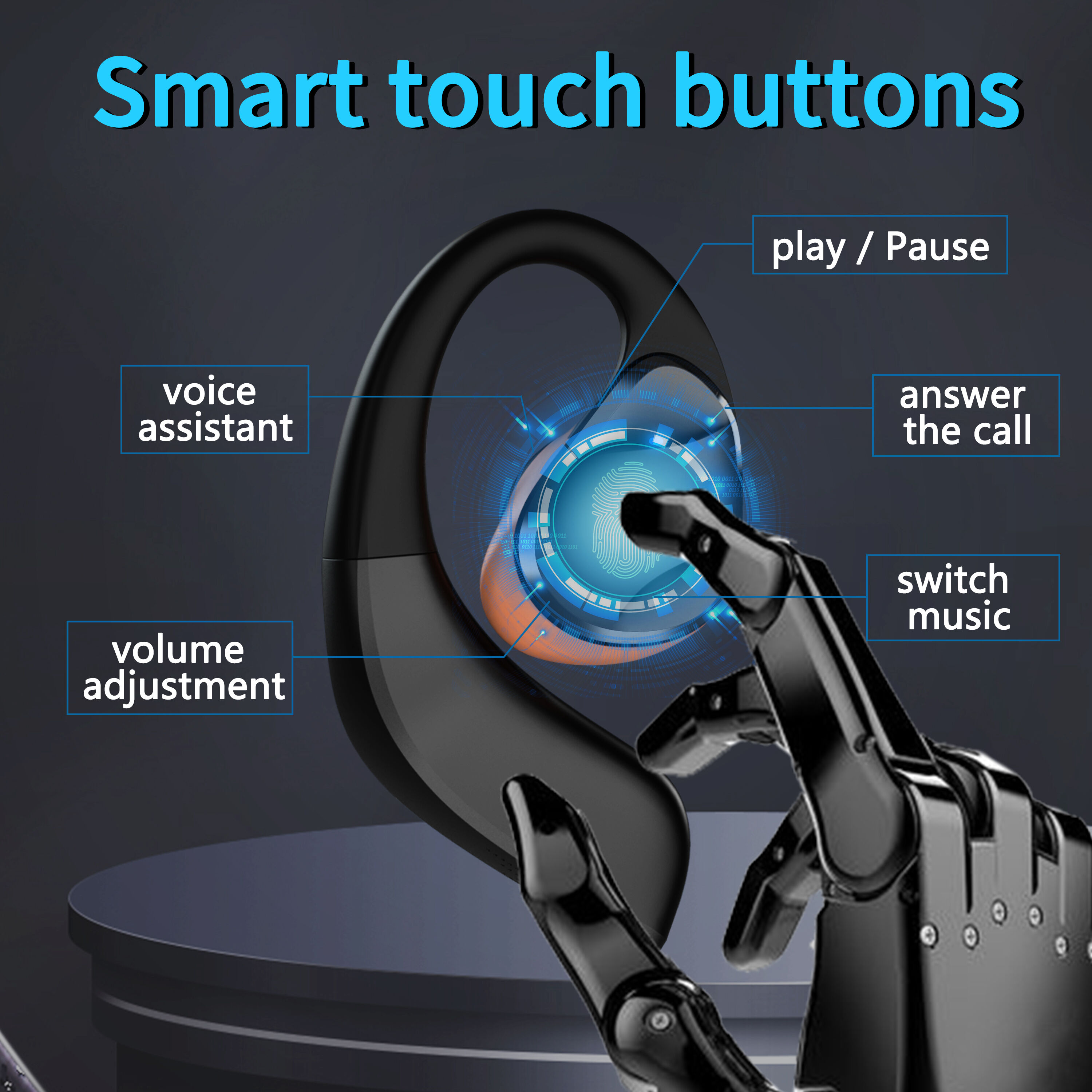 Buy China Wholesale Ntlk08 Bluetooth Ear Bud Earphone Headphone Smart ...