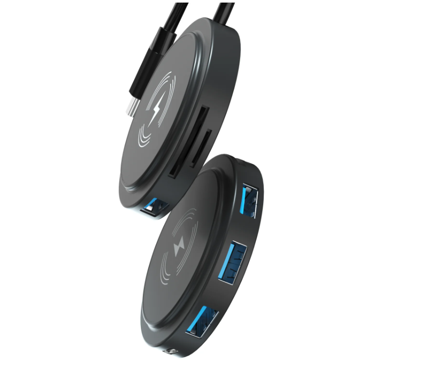 Buy Wholesale China Type C Hub Wireless Charging 7 In 1 Usb Hub Hd-mi ...