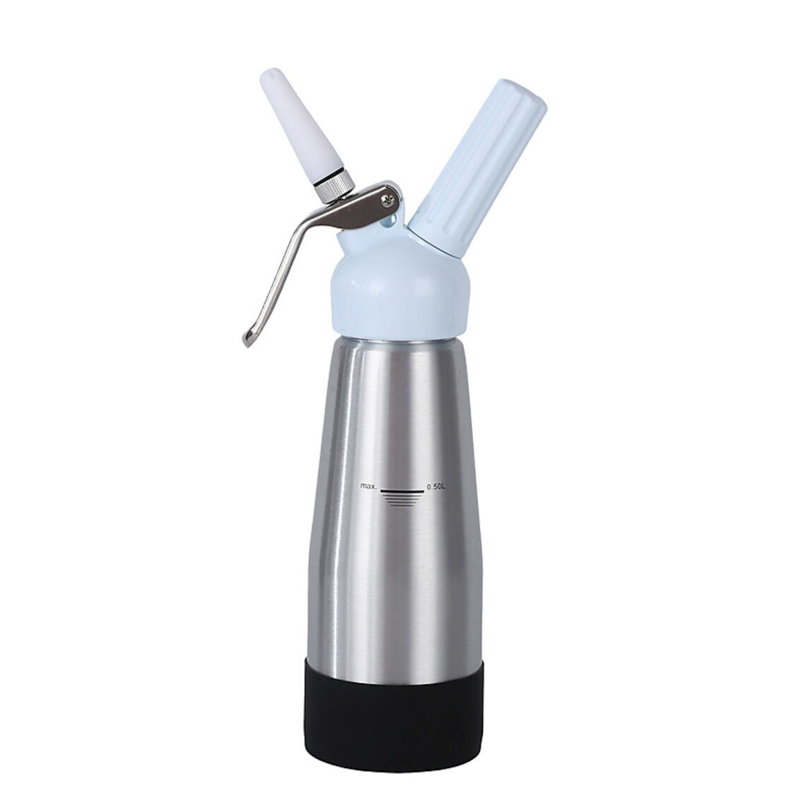New Non-slip Aluminum Cream Gun Siphon Bottle Cream Bubbler Stainless ...