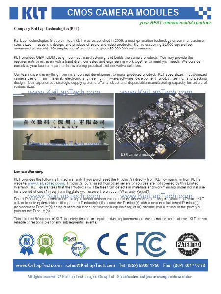 Buy Hong Kong SAR Wholesale Klt-v6ma-ov5640-1b V1.0 5mp Ov5640-1b Mipi ...