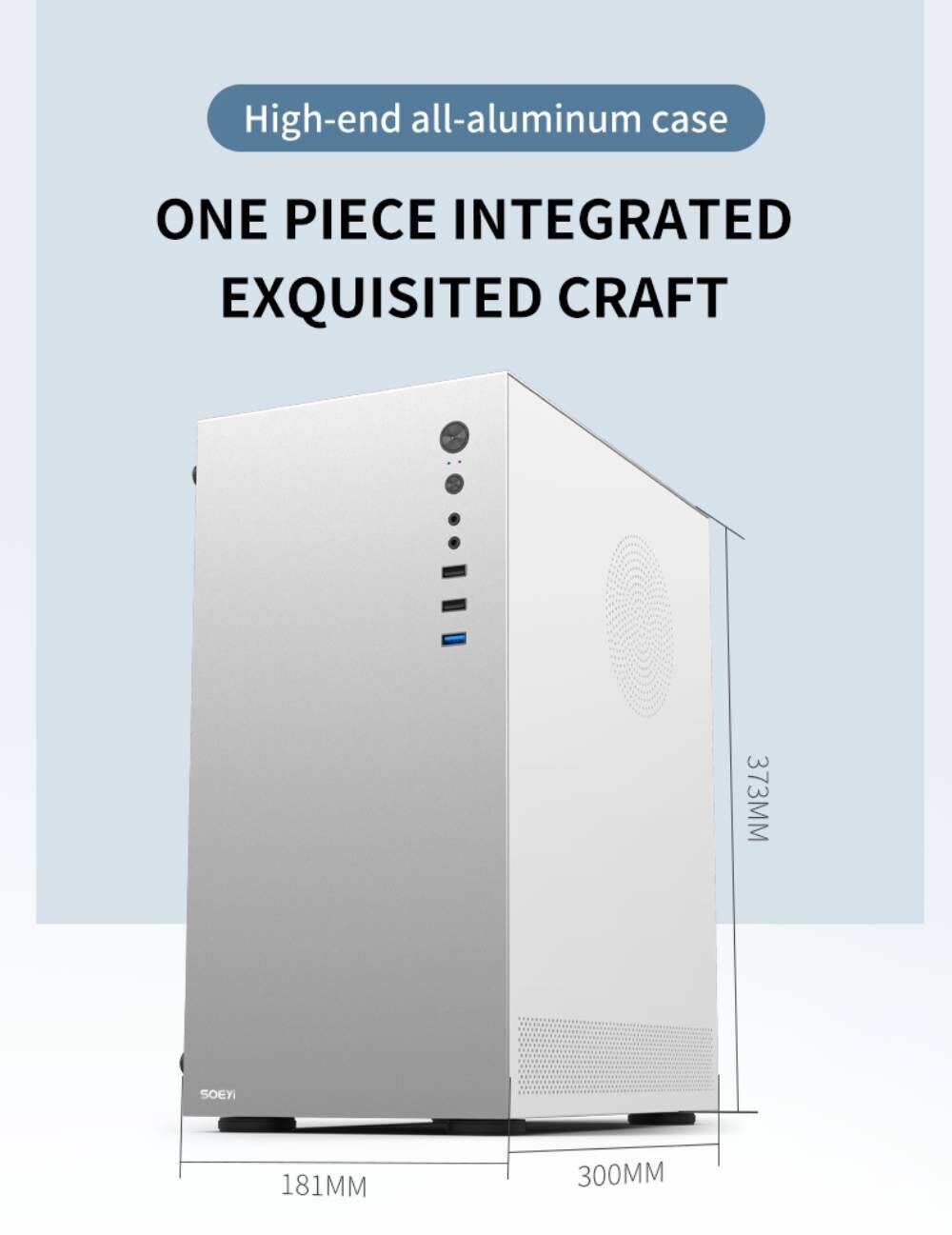 Bulk Buy China Wholesale Soeyi High-end Custom Aluminium Pc Case Micro ...