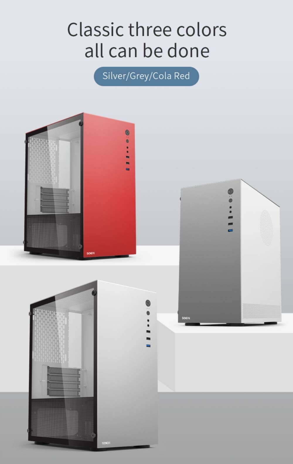 Bulk Buy China Wholesale Soeyi High-end Custom Aluminium Pc Case Micro ...