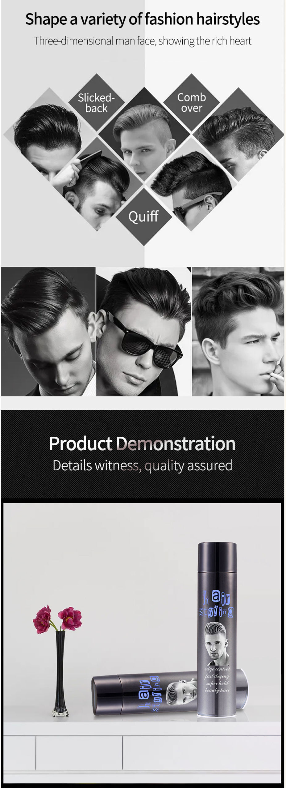 Factory Made Control Extreme Hold Curl Styling Elegance Hair Spray ...