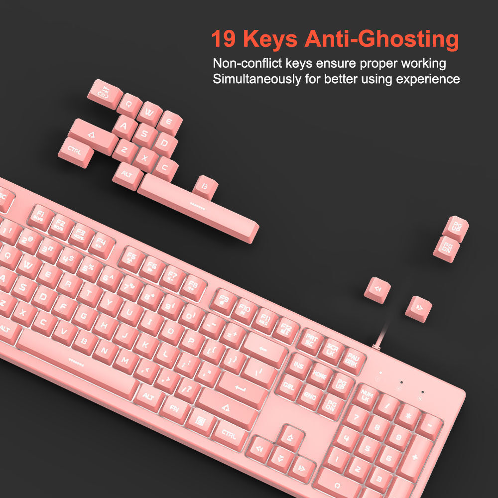 Buy China Wholesale Ajazz Oem 104 Keys Ergonomic Usb Standard Quiet ...
