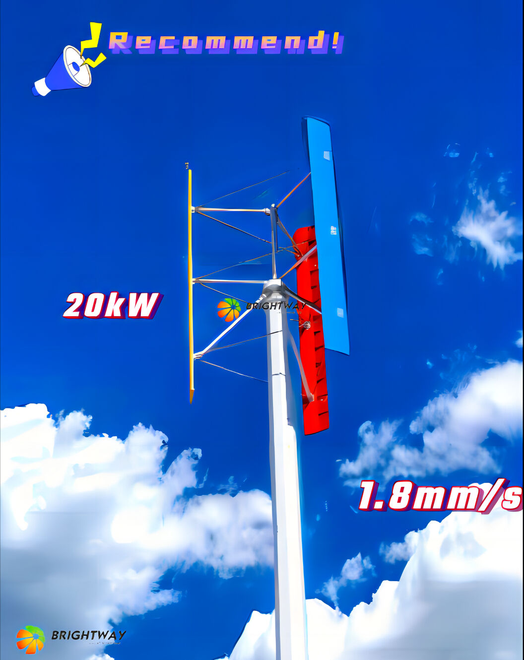 Buy Wholesale China Brightway 20kw Wind Power Generator Vertical Axis ...