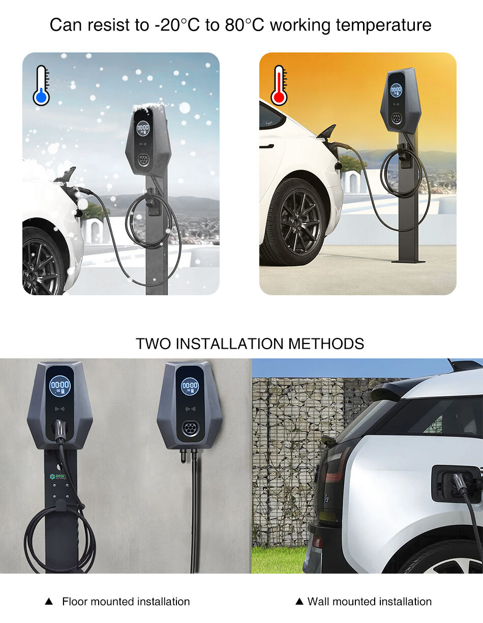 App Controlled Ev Charger 7kw 11kw 22kw Wall Mounted Ev Charging ...