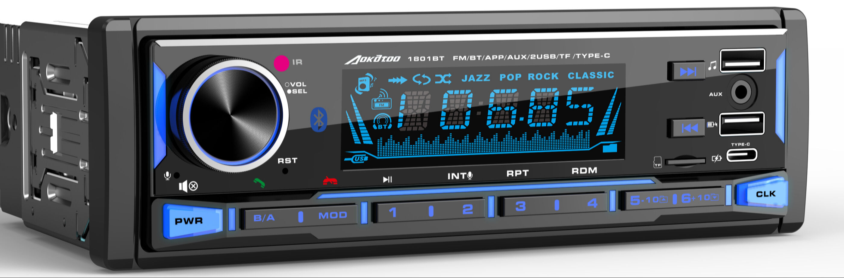 Factory Offer 1 Din Multifunctional Car Audio Fm Radio Car Radio Mp3 ...