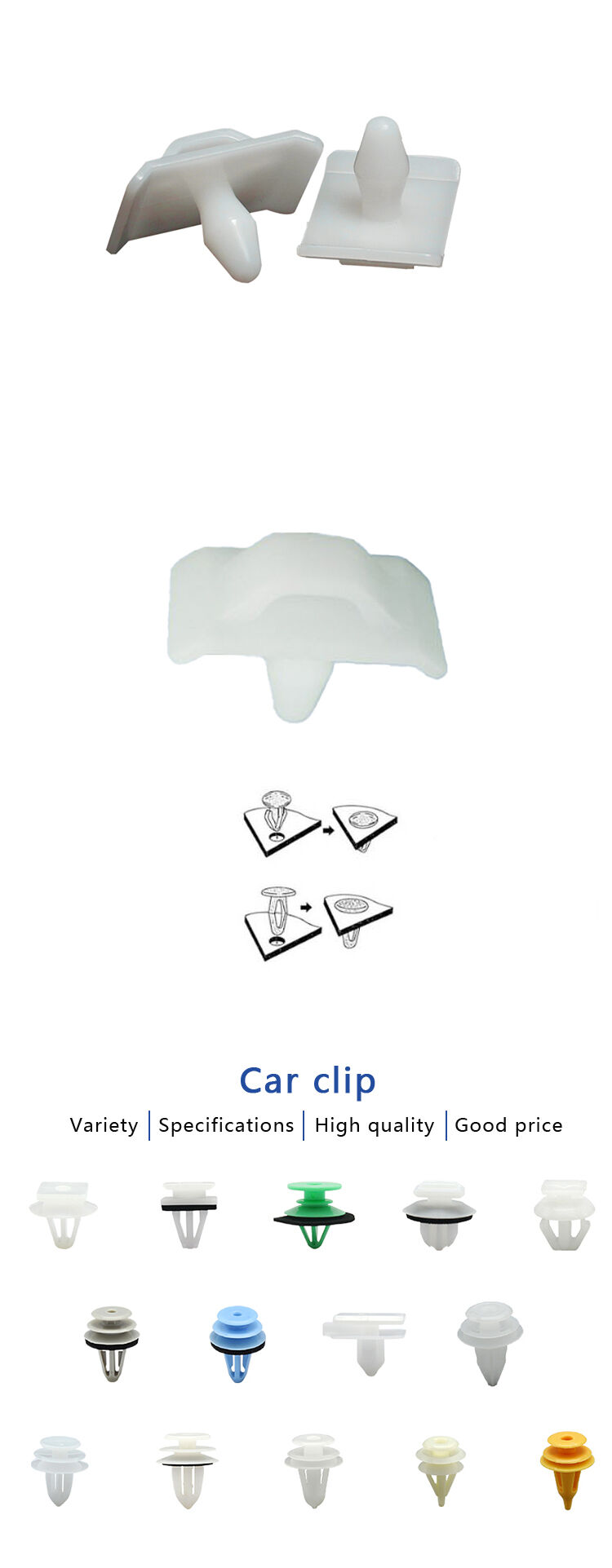 Car Rivet Ga-9 High Quality Plastic Universal Auto Clips Body Car Auto ...