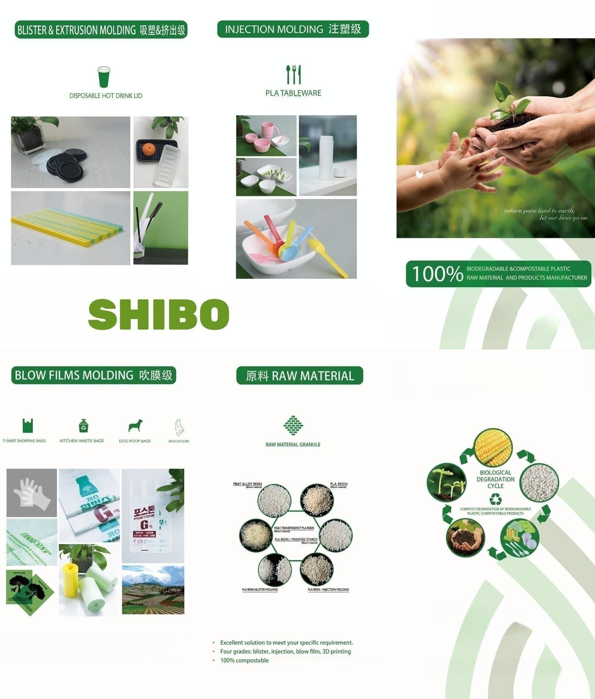 Pla Plastic, Polylactic Acid,100% Biodegradable And Compostable Pla Resins Bioplastic For Blown ...