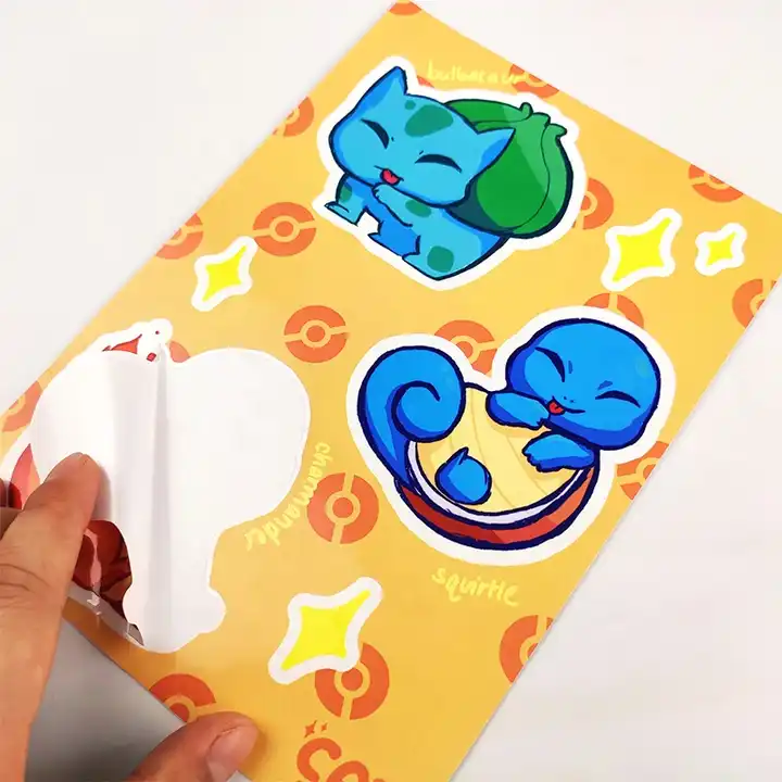 Buy Wholesale China Vinyl Custom Matt Finish Sticker Sheet Kiss Cut Uv ...