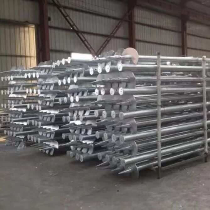 No Digging Galvanized Ground Screw Pole Anchor Ground Anchors Screw In ...