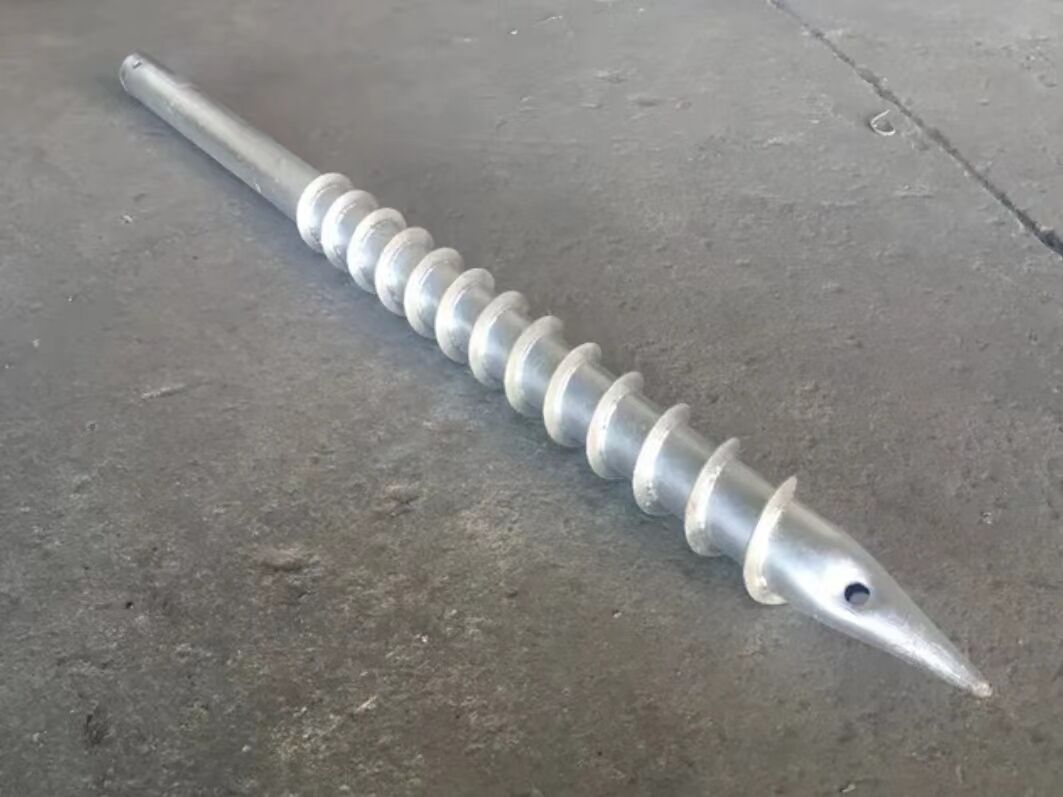 Galvanized Ground Screw Pole Anchor Ground Anchors Screw In Helical ...