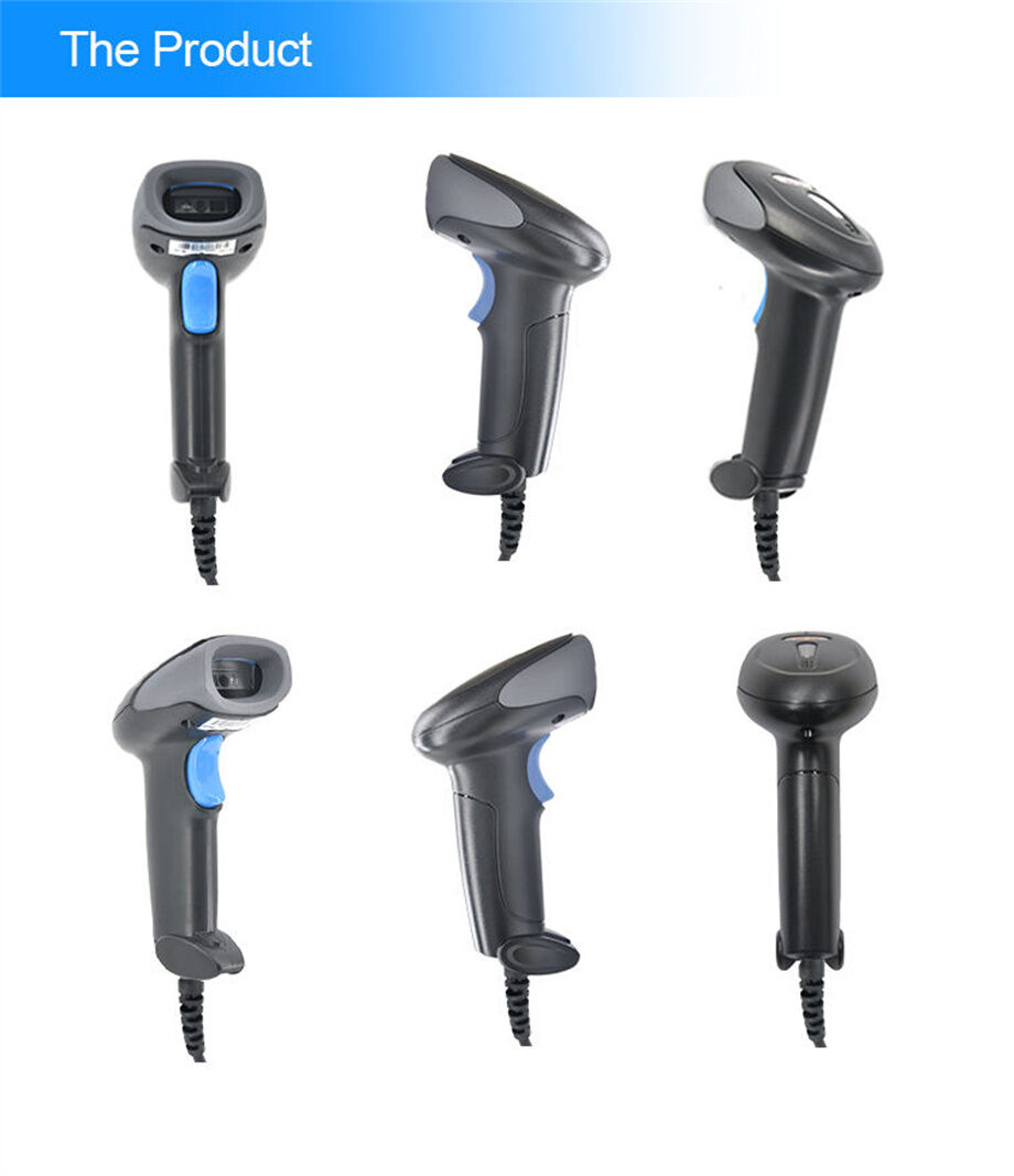 Supermarket Usb Handheld Portable Wired Barcode Scanning Gun Bt 1d/2d ...