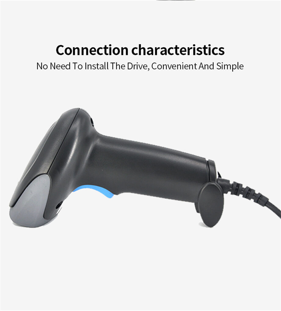 Supermarket Usb Handheld Portable Wired Barcode Scanning Gun Bt 1d/2d ...